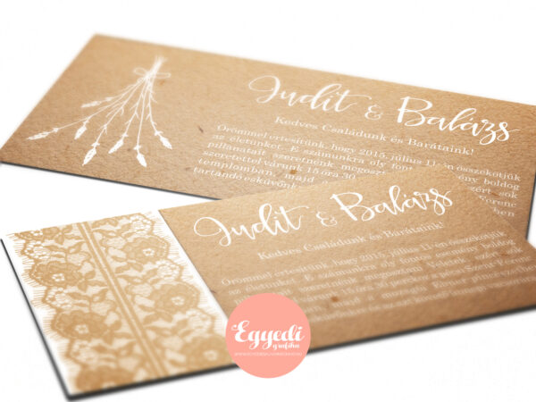JUDIT ÉS BALÁZS EGYEDI ESKÜVŐI MEGHÍVÓJA | Egyedi esküvői meghívó ...